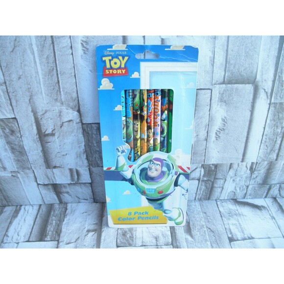 Pixar | Other | New By Disney Pixar Toy Story 8 Pack Color Pencils ...